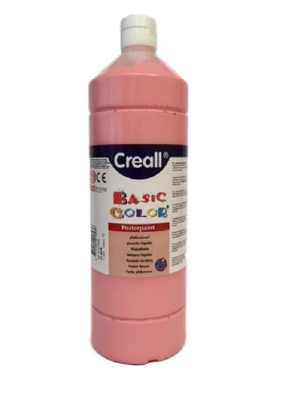 Creall color plakkaatverf 1000 ml roze 23 - Baaslevert.
